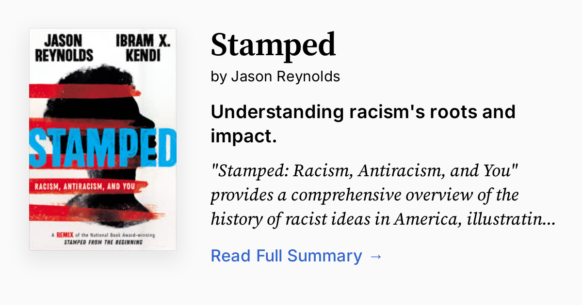 Stamped by Jason Reynolds | Summary, Analysis, FAQ