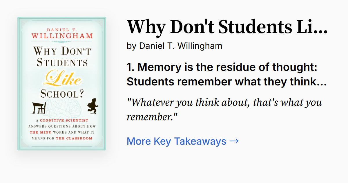 Why Don't Students Like School? | Summary, Audio, Quotes, FAQ