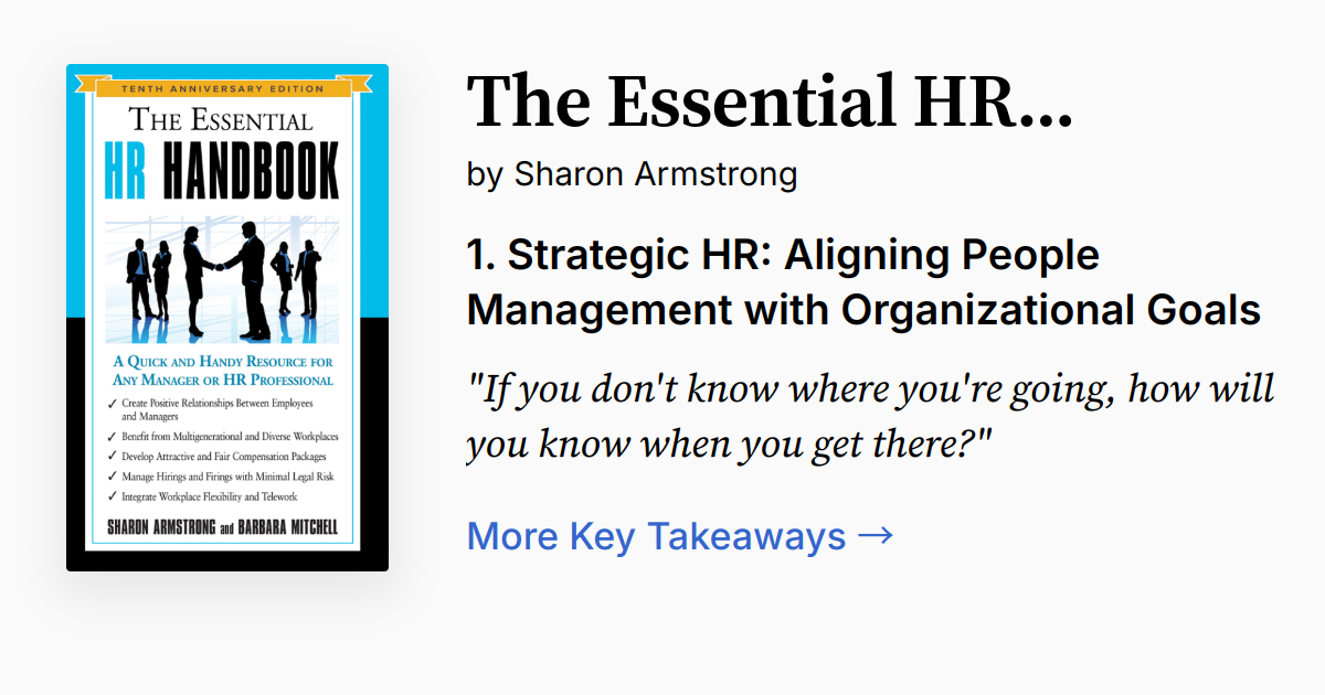 The Essential HR Handbook | Summary, Quotes, FAQ, Audio
