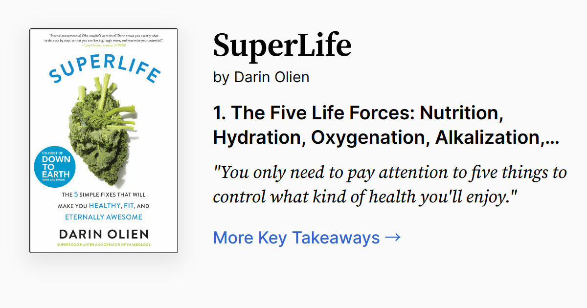 Superlife by Darin Olien | Summary, Quotes, FAQ, Audio