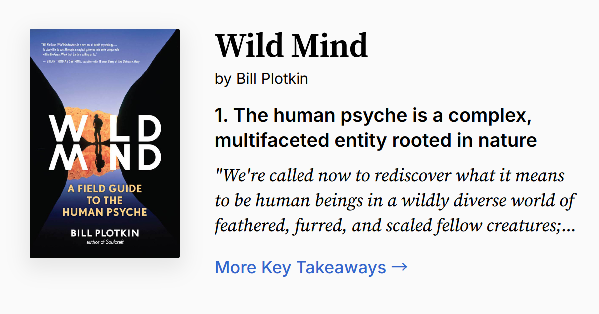 Wild Mind by Bill Plotkin | Summary, Quotes, FAQ, Audio