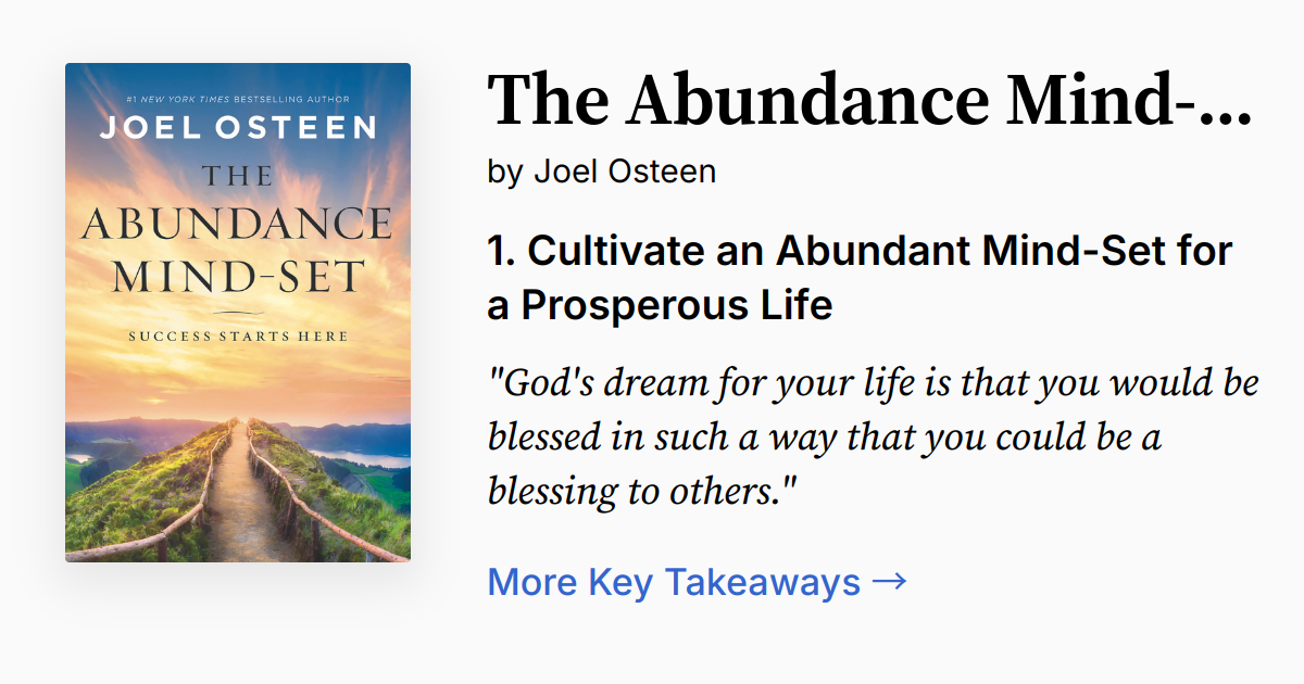 The Abundance Mind-Set | Summary, Audio, Quotes, FAQ