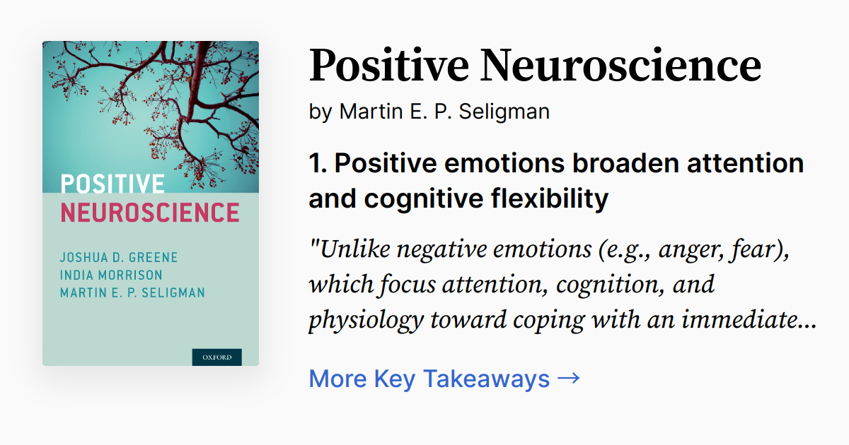 Positive Neuroscience | Summary, Audio, Quotes