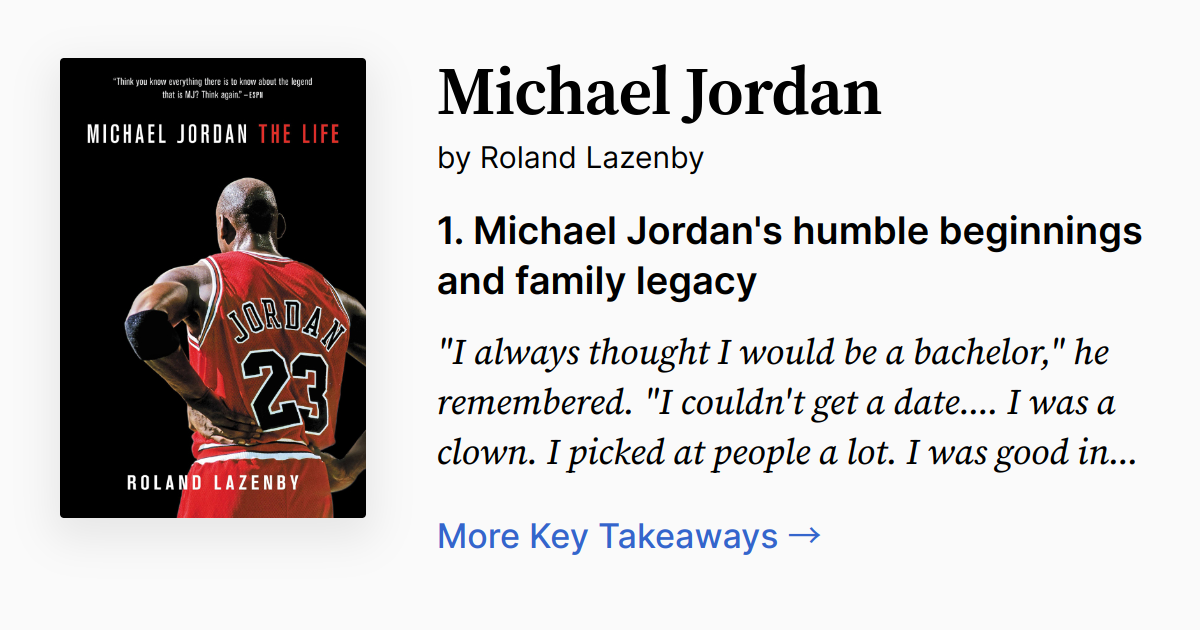 Michael Jordan by Roland Lazenby | Summary, Quotes, FAQ, Audio