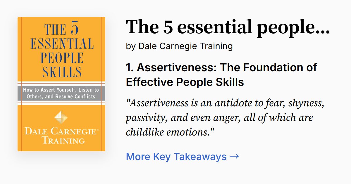 The 5 Essential People Skills | Summary, Audio, Quotes, FAQ