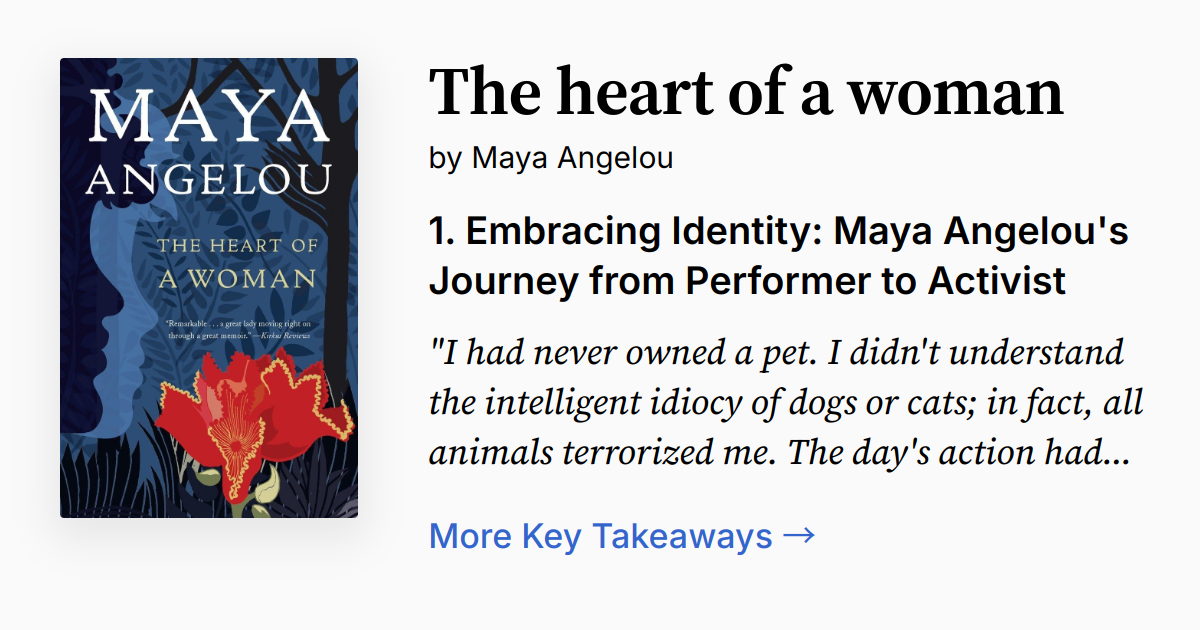 The Heart of a Woman | Summary, Audio, Quotes, FAQ
