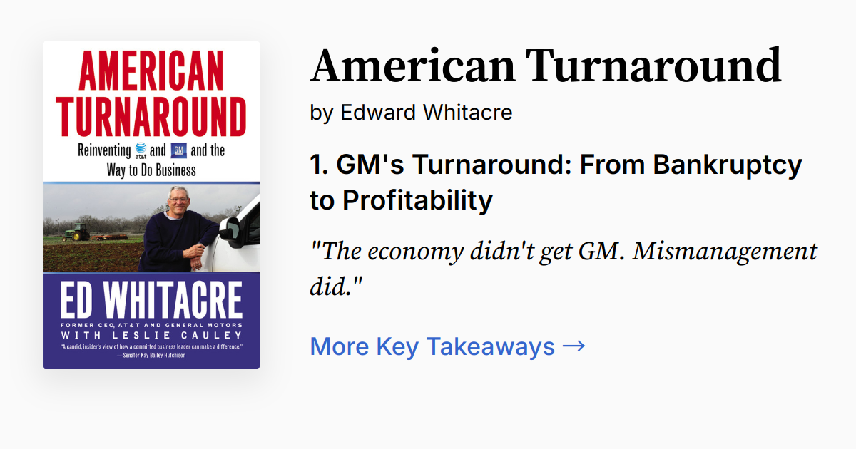 American Turnaround | Summary, Audio, Quotes