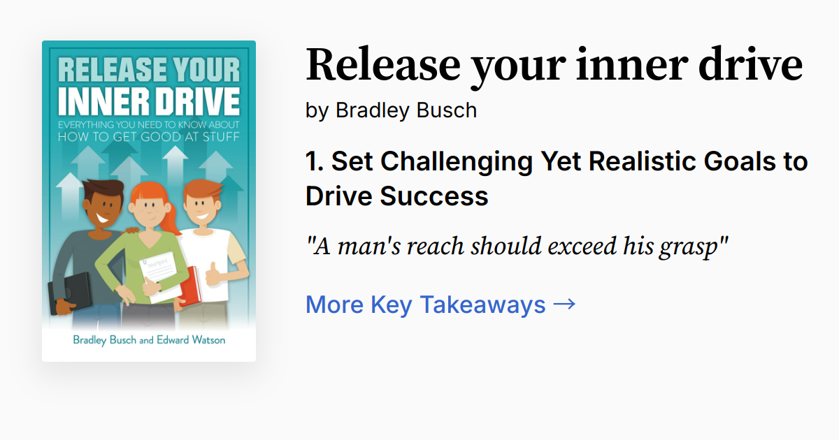 Release Your Inner Drive | Summary, Audio, Quotes