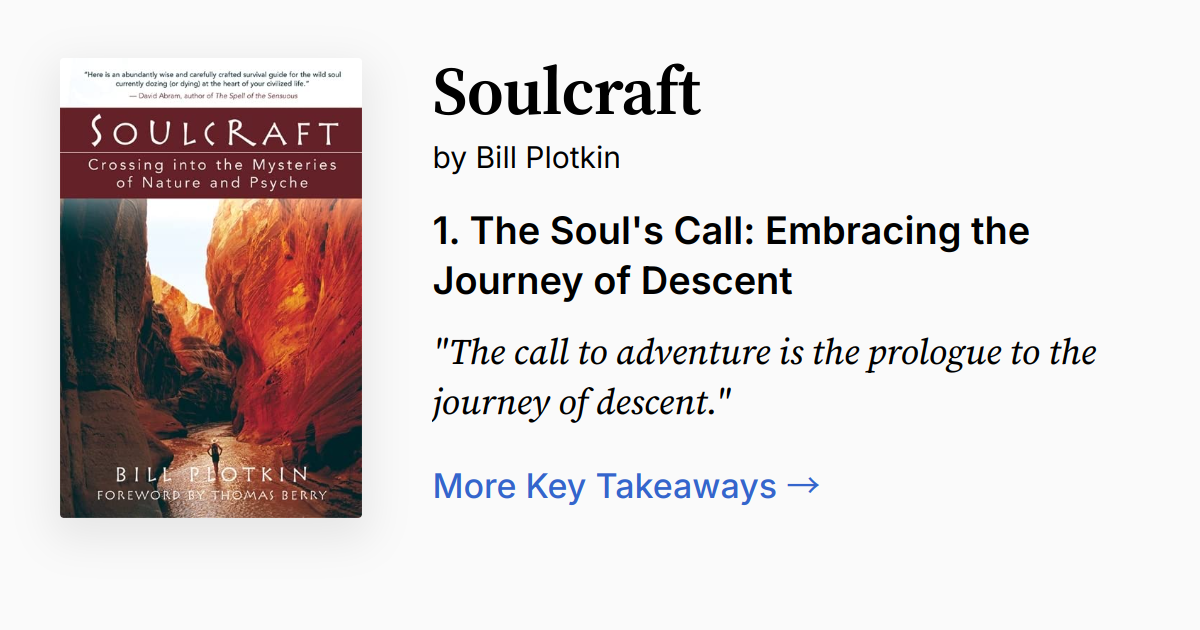 Soulcraft by Bill Plotkin | Summary, Audio, Quotes, FAQ