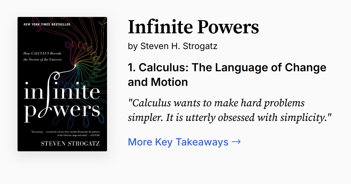 Infinite Powers | Summary, Audio, Quotes, FAQ