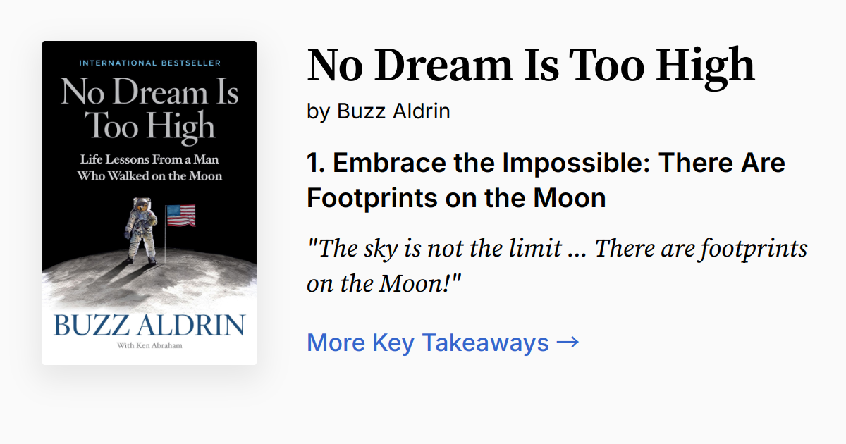 No Dream Is Too High | Summary, Audio, Quotes, FAQ