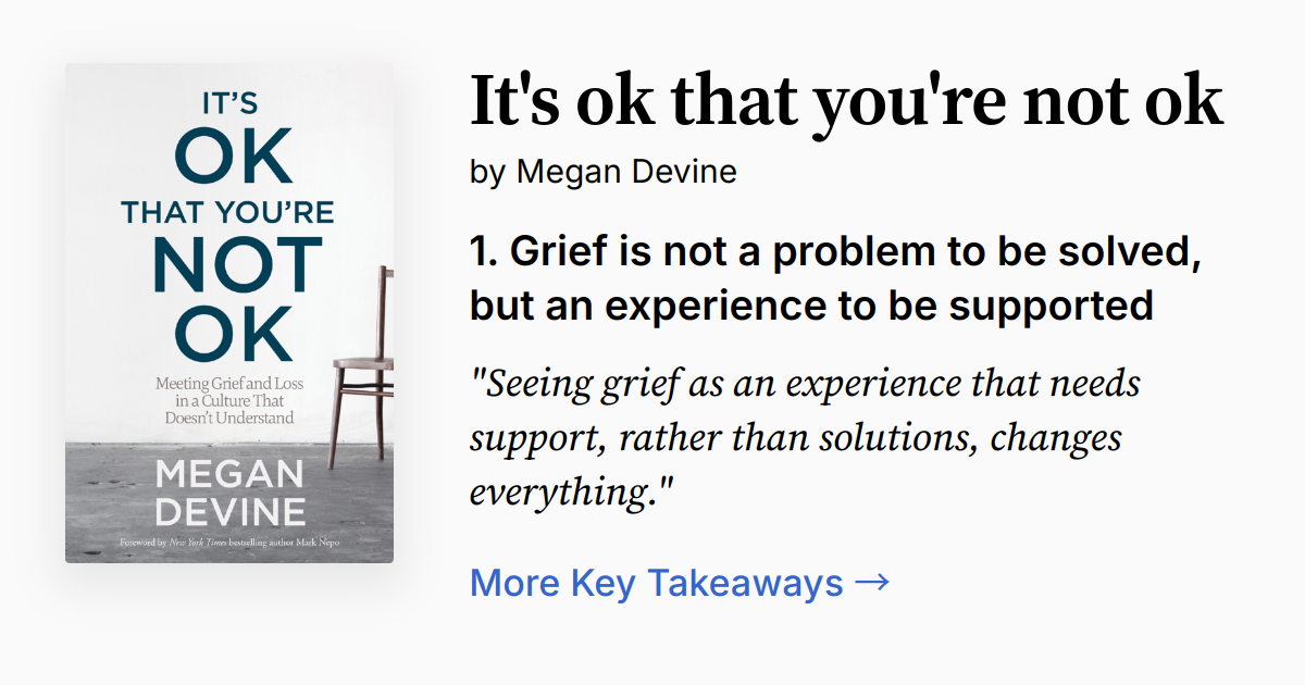 It's OK That You're Not OK | Summary, Audio, Quotes, FAQ