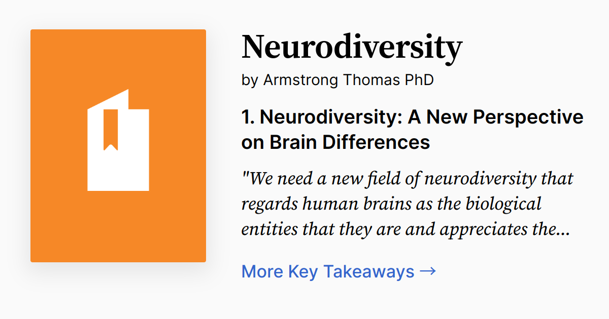 The Power of Neurodiversity | Summary, Quotes, FAQ, Audio