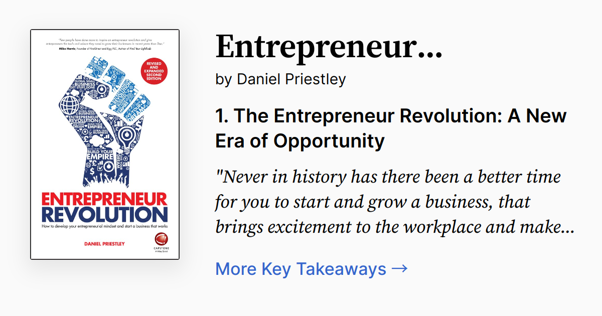 Entrepreneur Revolution | Riassunto, Quotes, FAQ, Audio