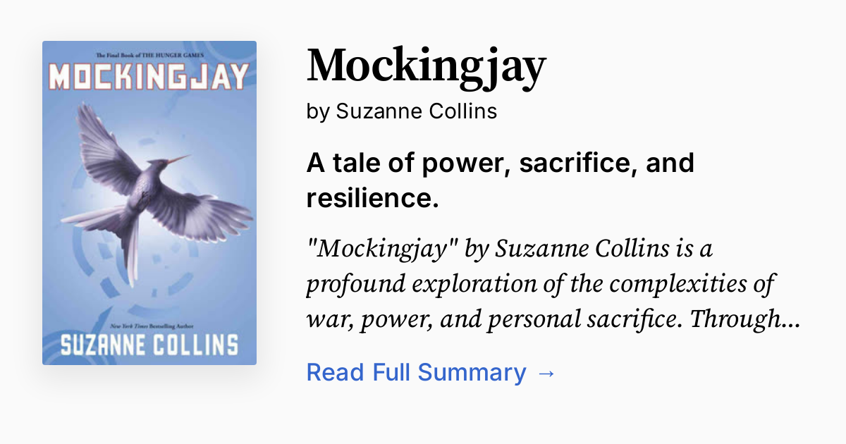 Mockingjay by Suzanne Collins | Summary, Analysis, FAQ
