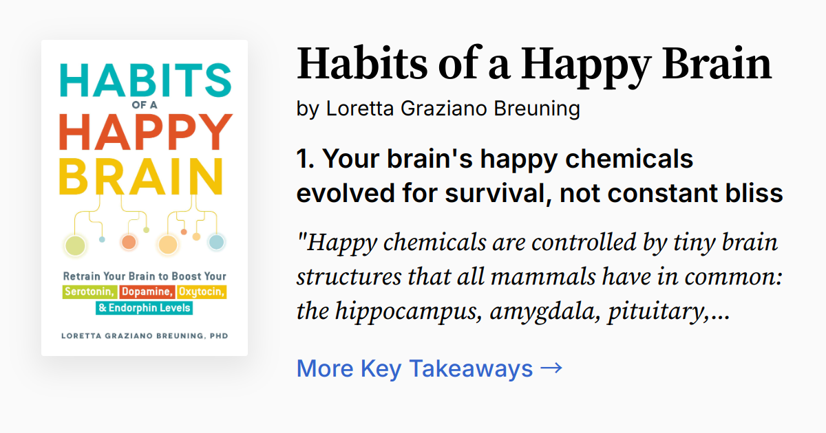 Habits of a Happy Brain | Summary, Audio, Quotes, FAQ