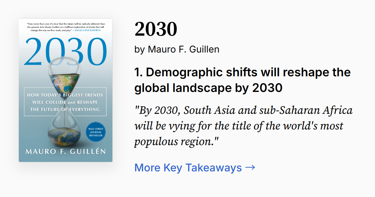 2030 by Mauro F. Guillén | Summary, Audio, Quotes, FAQ