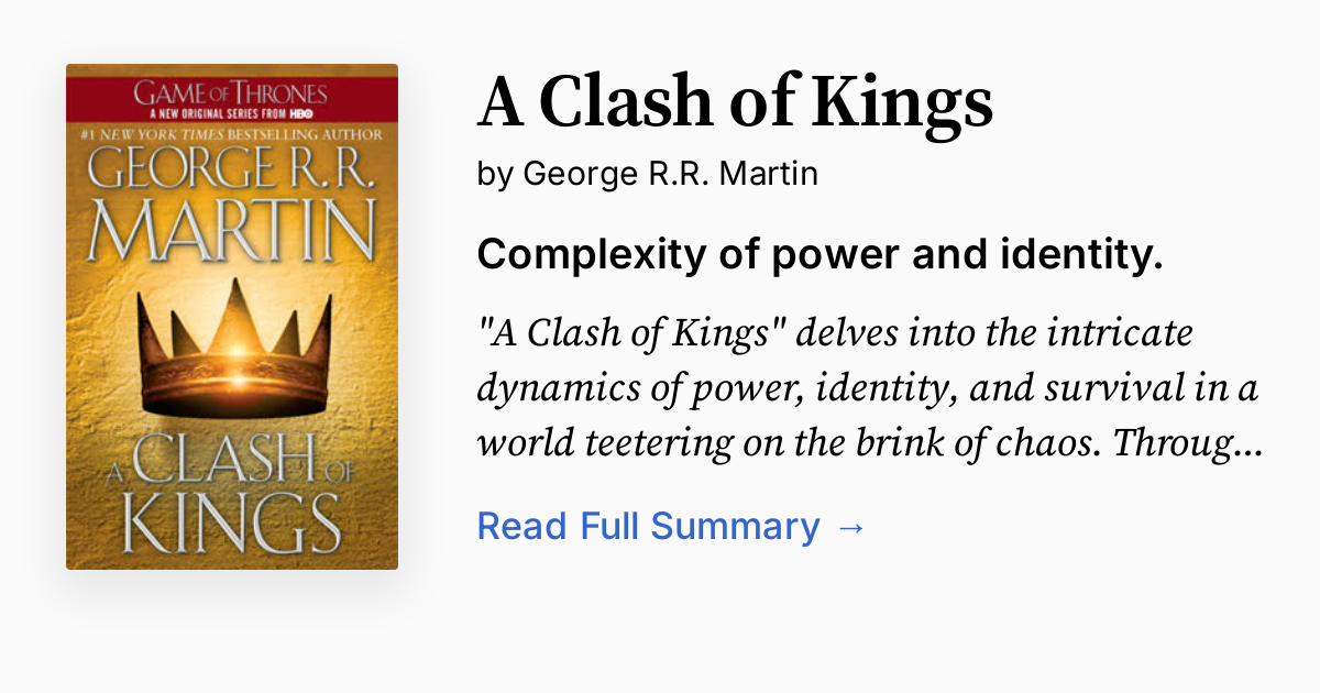 A Clash of Kings | Summary, Audio, Analysis, FAQ