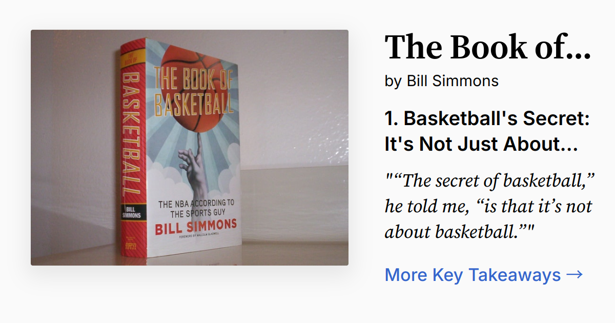 The Book of Basketball | Summary, Audio, Quotes, FAQ