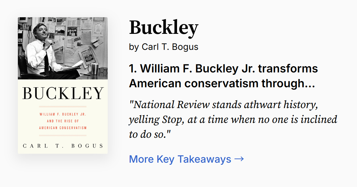 Buckley by Carl T. Bogus | Summary, Audio, Quotes
