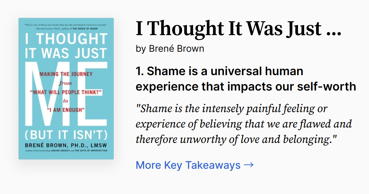 I Thought It Was Just Me | Summary, Audio, Quotes, FAQ