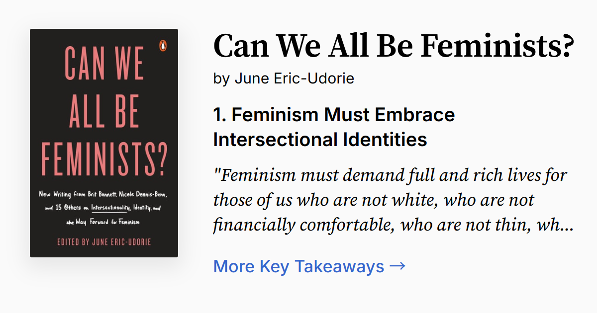 Can We All Be Feminists? | Summary, Quotes, Audio