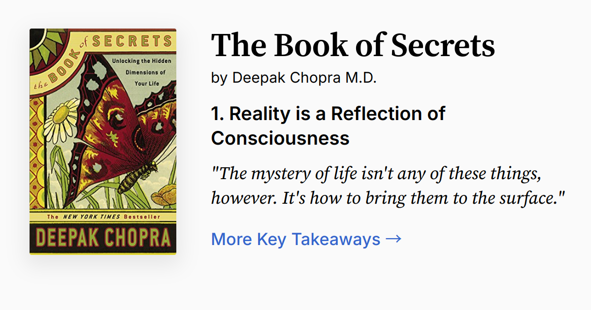 The Book of Secrets | Summary, Audio, Quotes, FAQ