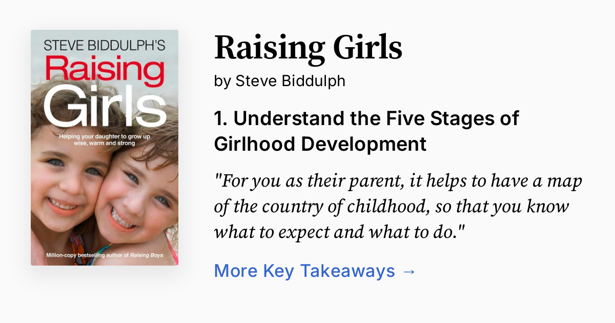 Raising Girls by Steve Biddulph | Summary, Audio, Quotes, FAQ