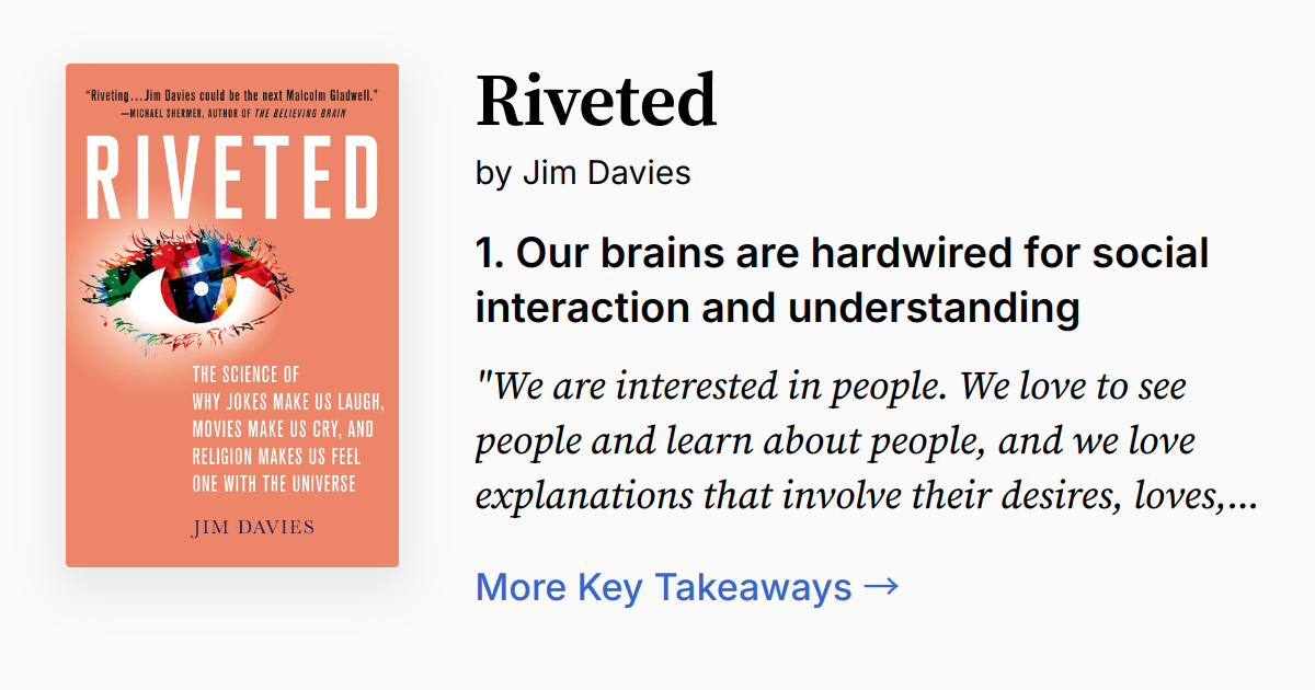 Riveted by Jim Davies | Summary, Audio, Quotes