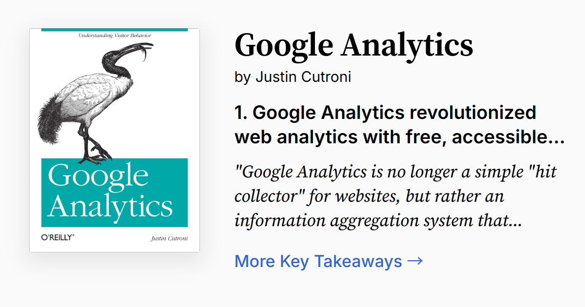 Google Analytics | Summary, Audio, Quotes
