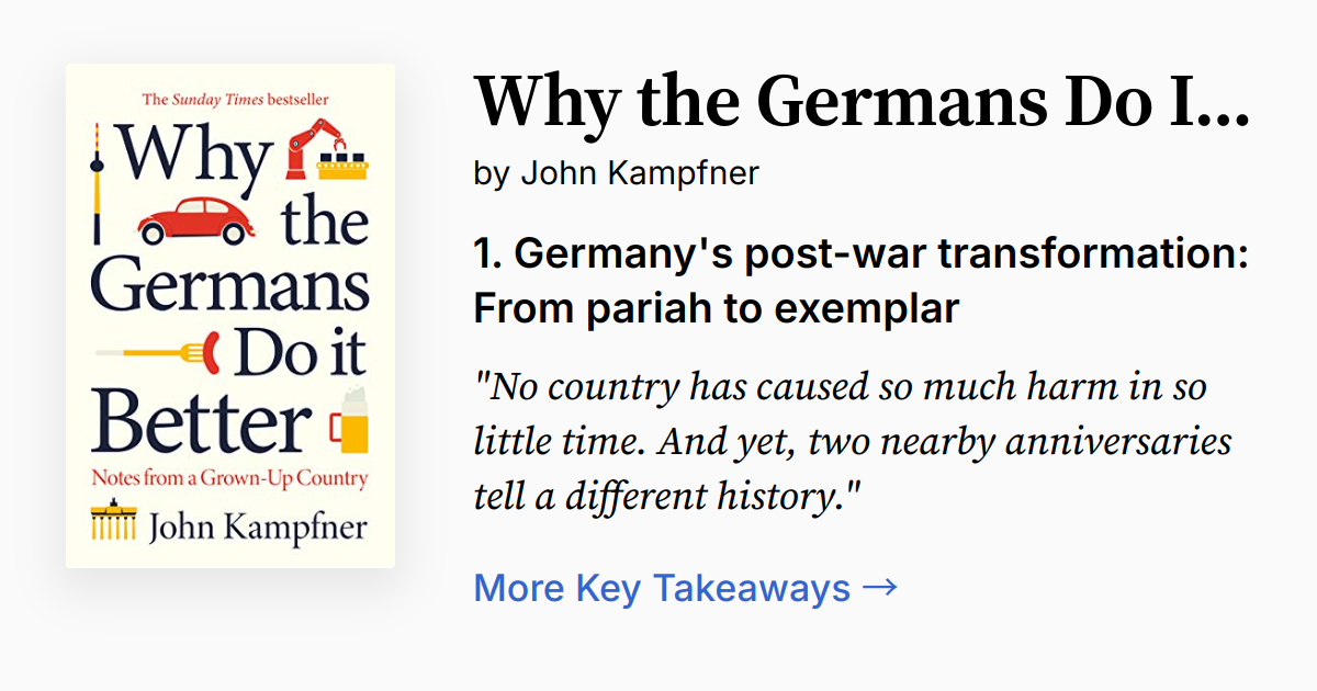 Why the Germans Do it Better | Summary, Audio, Quotes, FAQ