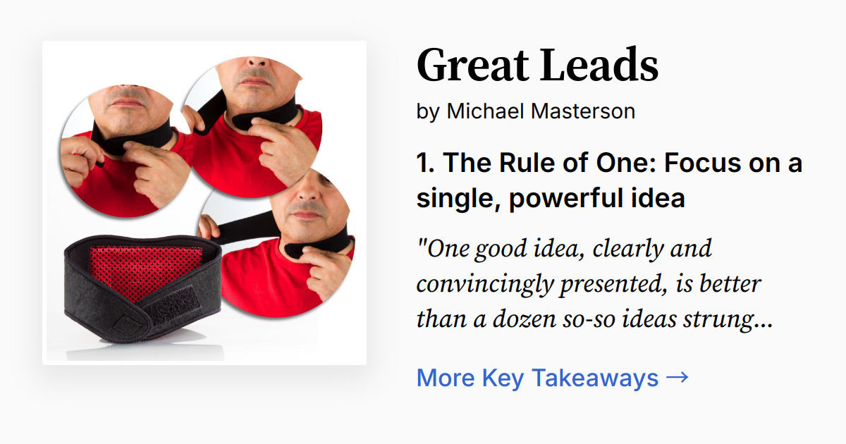 Great Leads by Michael Masterson | Summary, Quotes, FAQ, Audio