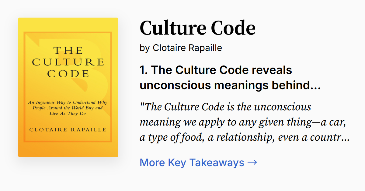 The Culture Code | Summary, Audio, Quotes, FAQ