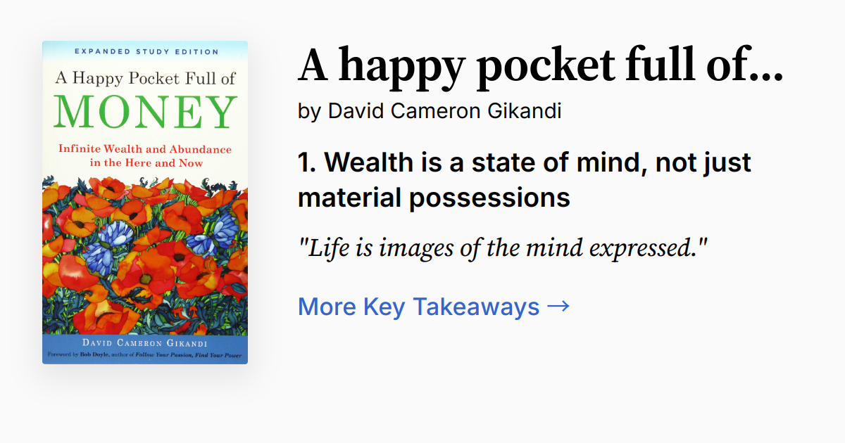 A Happy Pocket Full of Money | Summary, Quotes, FAQ, Audio