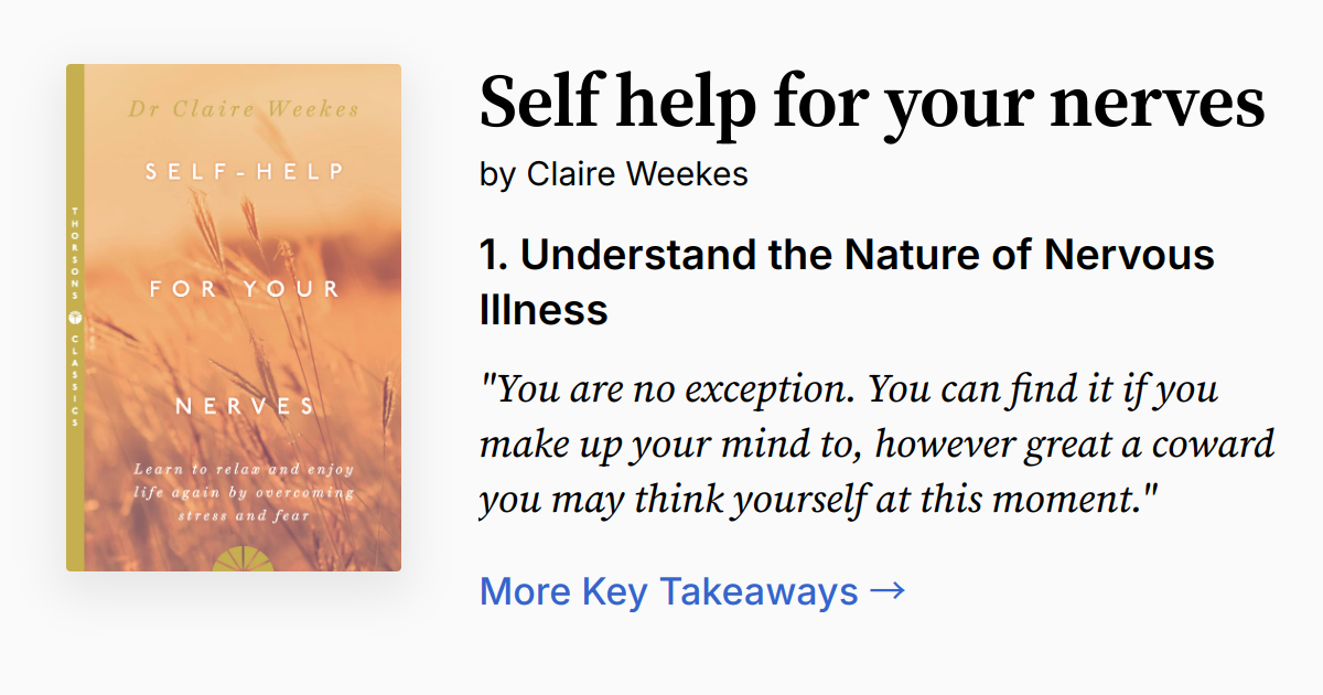 Self-Help for Your Nerves | Summary, Audio, Quotes, FAQ