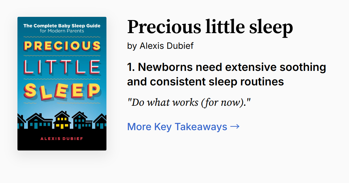 Precious Little Sleep | Summary, Quotes, FAQ, Audio