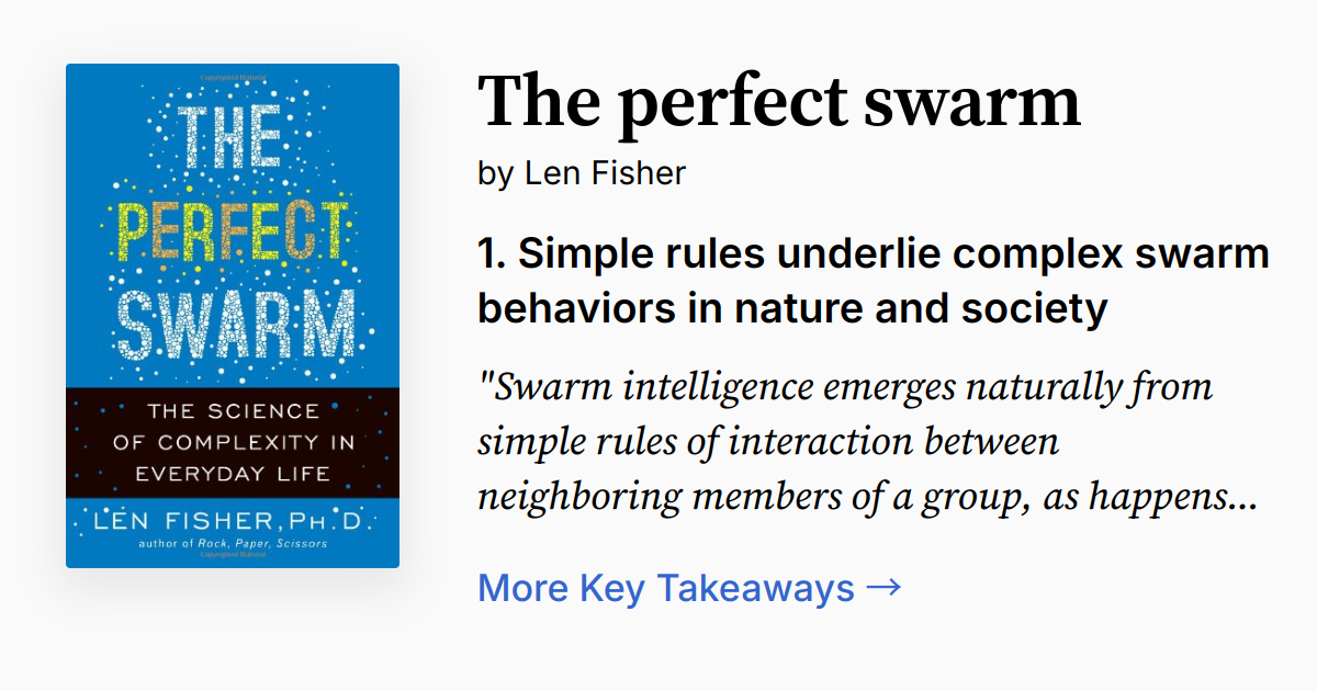 The Perfect Swarm | Summary, Audio, Quotes, FAQ