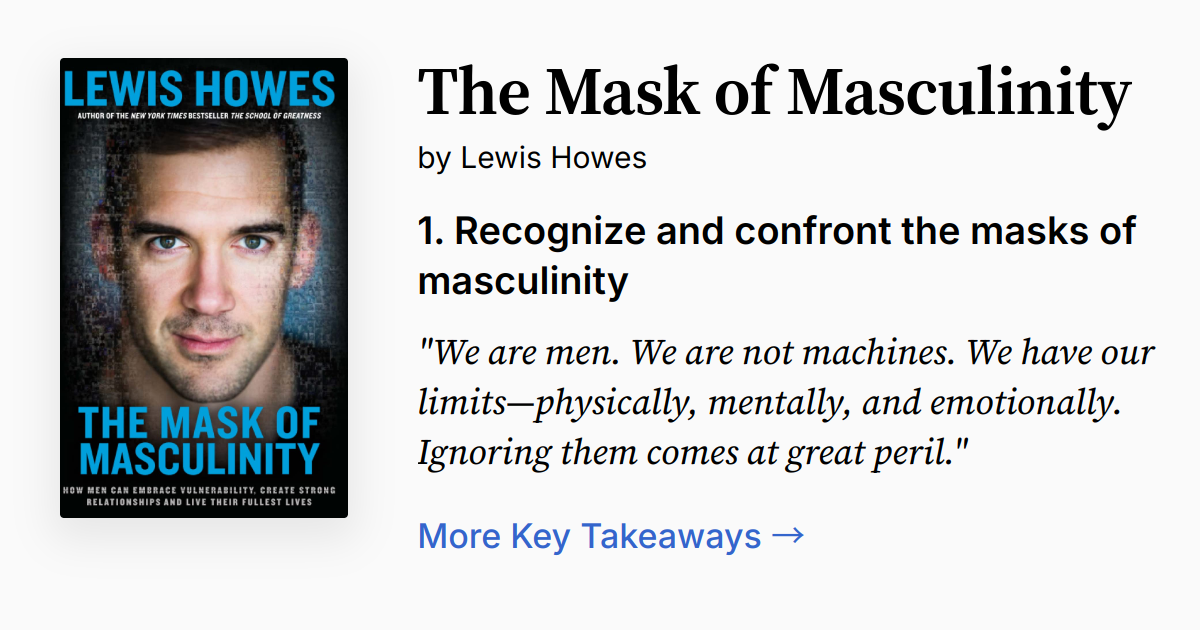 The Mask of Masculinity | Summary, Audio, Quotes, FAQ