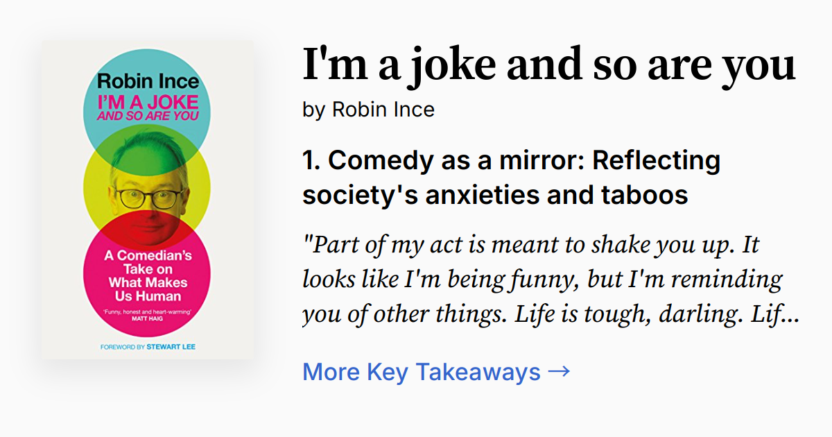 I'm a Joke and So Are You | Summary, Audio, Quotes