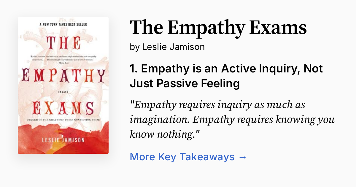 The Empathy Exams | Summary, Quotes, Audio