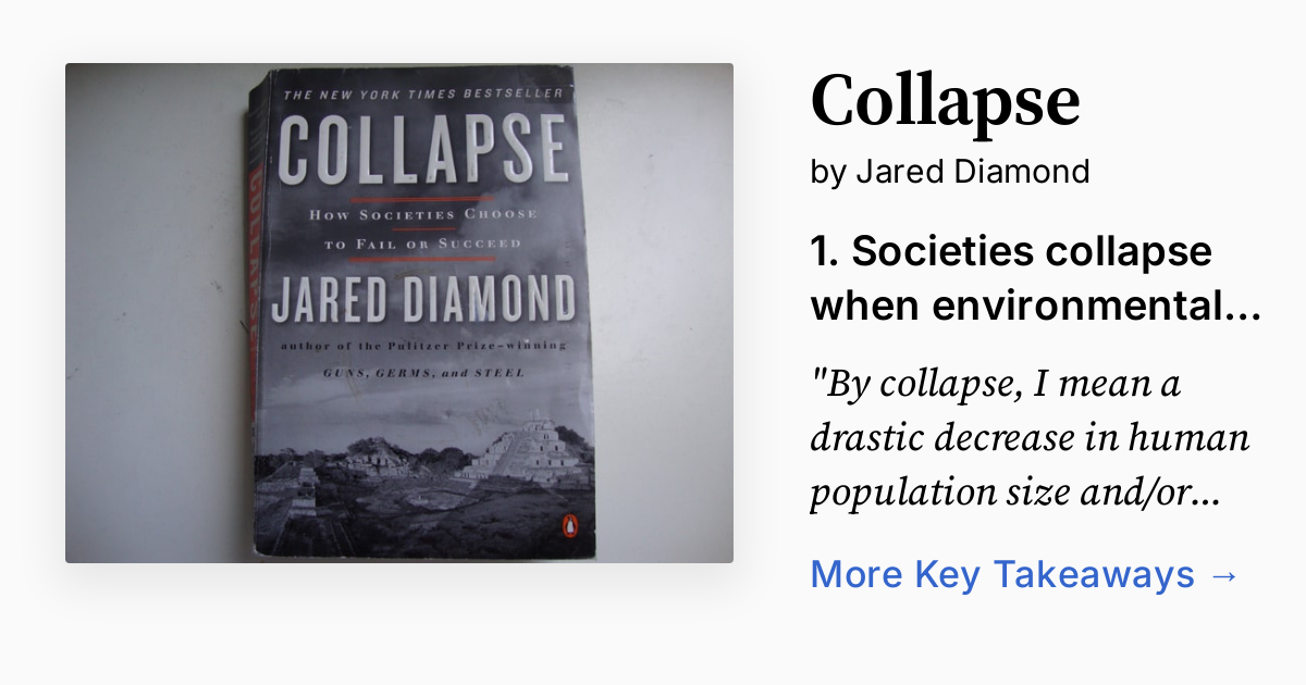 Collapse by Jared Diamond | Summary, Audio, Quotes