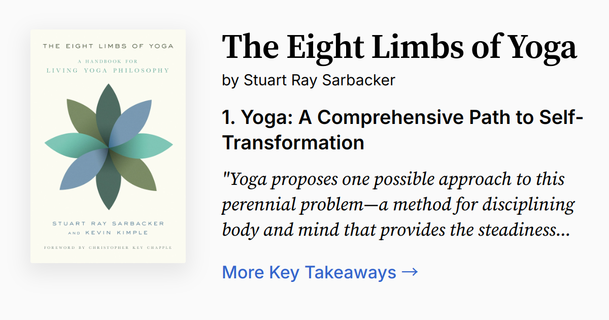 The Eight Limbs of Yoga | Summary, Quotes, Audio