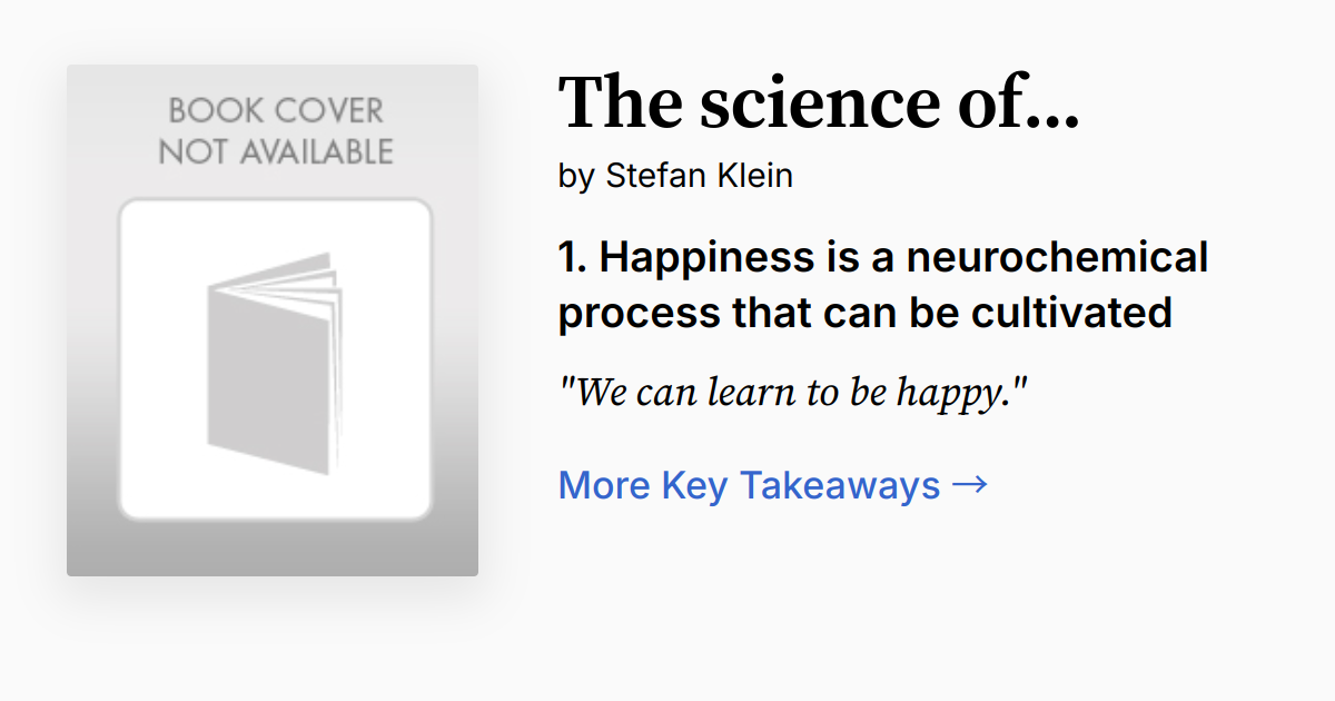 The Science of Happiness | Summary, Audio, Quotes, FAQ
