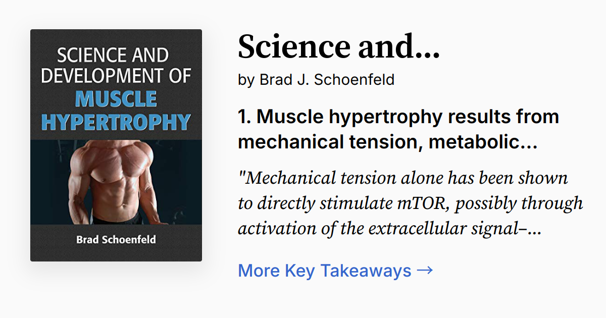Science and Development of Muscle Hypertrophy | Summary, Audio, Quotes, FAQ