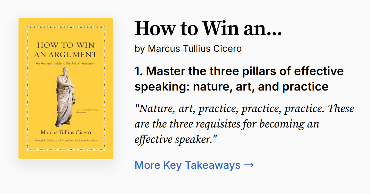 How to Win an Argument | Summary, Audio, Quotes, FAQ