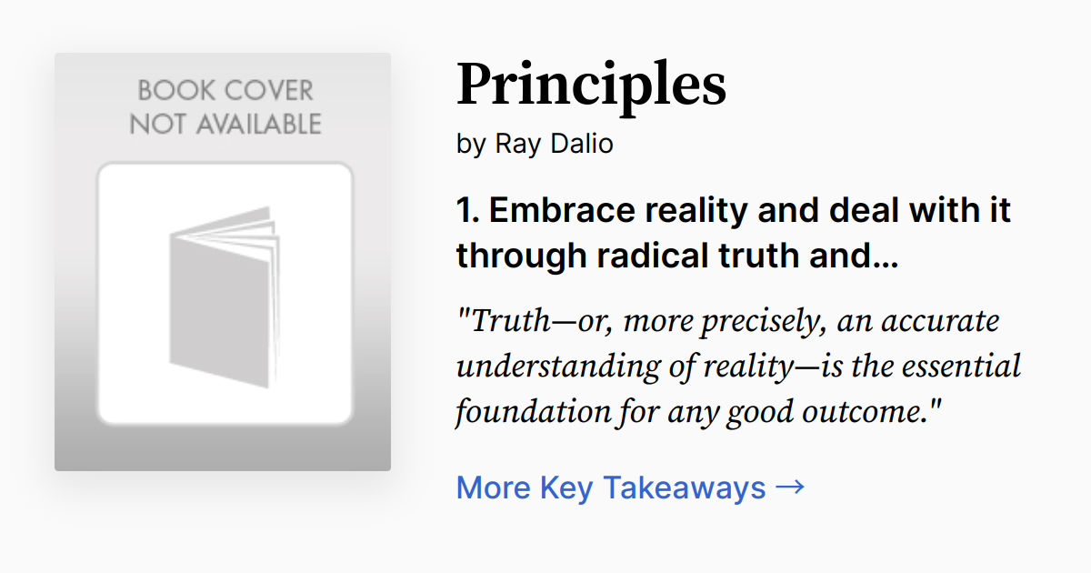 Principles by Ray Dalio | Summary, Quotes, FAQ, Audio