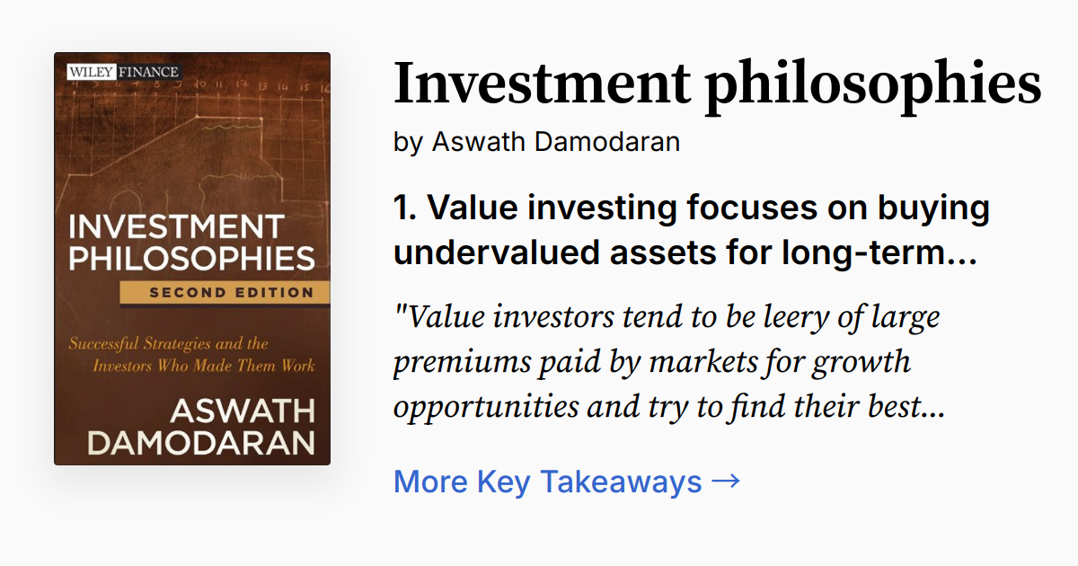 Investment Philosophies | Summary, Audio, Quotes, FAQ