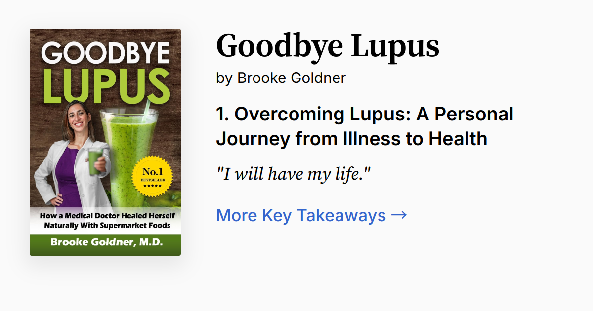 Goodbye Lupus by Brooke Goldner | Summary, Audio, Quotes, FAQ
