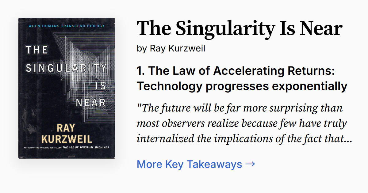 The Singularity Is Near | Summary, Audio, Quotes, FAQ