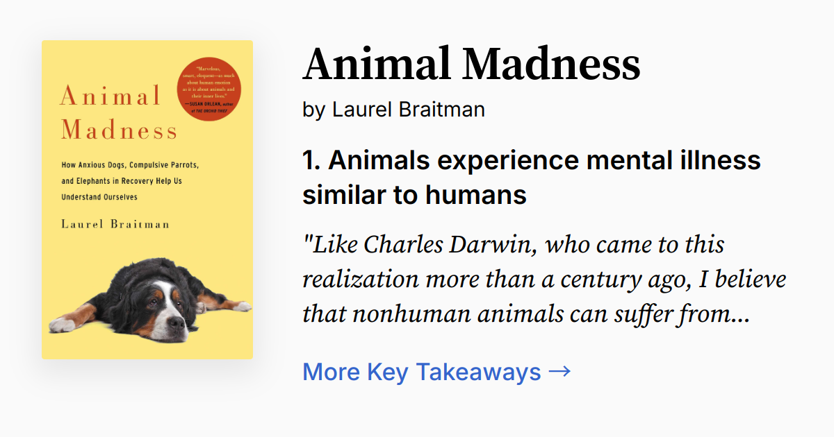 Animal Madness by Laurel Braitman | Summary, Audio, Quotes, FAQ
